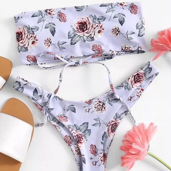 Hanakini Swim | Swim | Nwt Bella Swim Set In Lilac | Poshmark